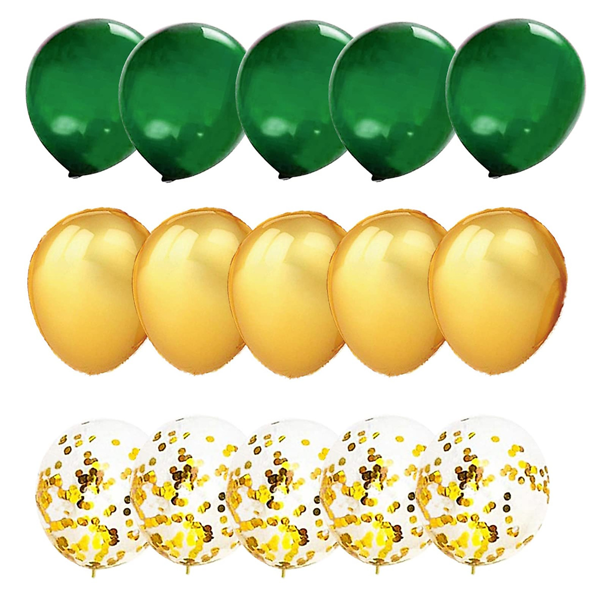 Graduation Decorations 2023 Green Gold/Green Gold Balloons/Green Gold Birthday Party Decorations 2 Set Table Centerpiece Balloons Stand Kit 15pcs for Summer Spring Green Gold Party Decorations