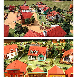 DESKTOP Wooden Model Kit Western House 2 by Young Modeler