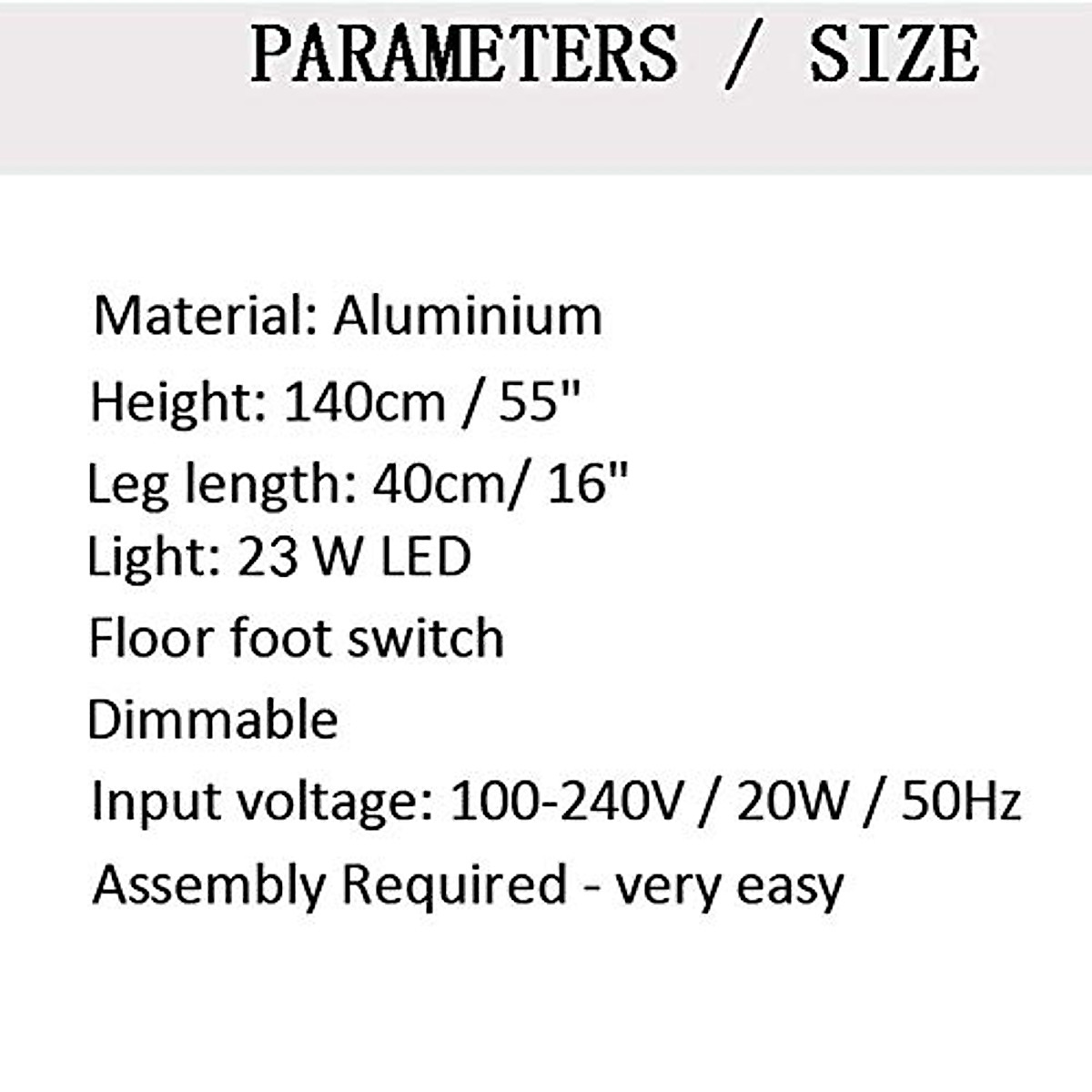 Ylight LED Floor Lamp Modern Dimmer Warm White Light Remote Control Standing Reading Lamp for Office Study Bedroom New Dropship,Black