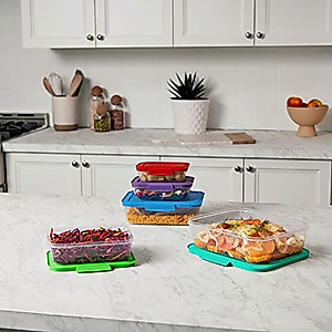 Sistema Nest It Food Storage Containers with Lids, Multicolor, (Pack of 8)
