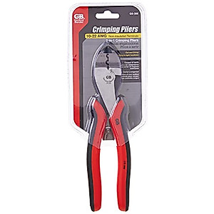 Gardner Bender GS-388 Electrical Pliers, Crimper & Cutter, Comfort Grip, Aluminum & Copper Wire, Hand Tool, 8 in. , Red