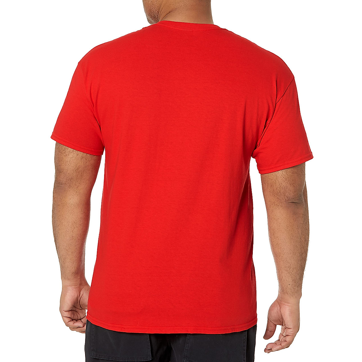 Gildan mens Heavy Cotton T-shirt, Style G5000, Multipack Shirt, Red (2-pack), Large US