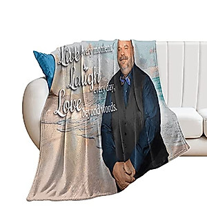 ASDPIHNK Funny Meme Blanket, Bertram Live Laugh Love Soft Plush Throw Blanket Winkle's Mantra Super Fuzzy Warm Lightweight Thermal Fleece Blankets for Couch Bed Sofa All Season 50''x 60''