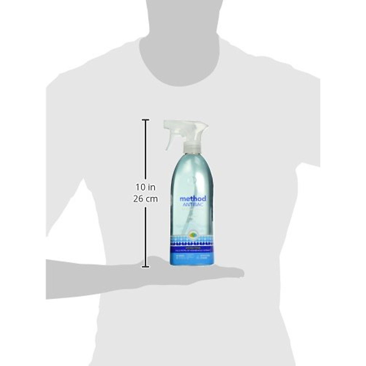 Method Antibacterial Bathroom Cleaner, Spearmint, Removes Mold + Mildew stains, 28 Fl Oz