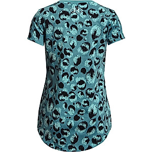 Under Armour Live Fierce Instinct Printed Short Sleeve T-shirt, Cosmos (476)/Black, Youth Large