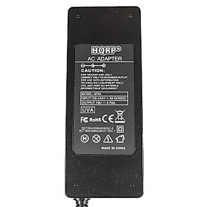 HQRP AC Adapter fits Westinghouse LD-2655VX LD-2657DF LD-2680 LD-2685VX LD-3235 LD-3237 LD-3255VX LD-3257DF LED LCD HDTV TV Power Supply Cord Westing House + Euro Plug Adapter