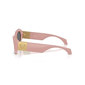 Versace Woman Sunglasses Pink Frame, Grey Lenses, 54MM