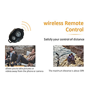 Smartphone Video Kit, Vlogging Kit, Youtuber Kit, with Microphone Light Tripod 50" Extendable Phone Clip Remote Control Compatible with iPhone/Smartphone/Cameras