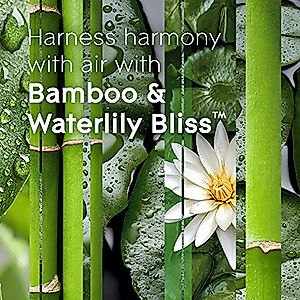 Glade Candle Bamboo & Waterlily Bliss, Fragrance Candle Infused with Essential Oils, Air Freshener Candle, 3-Wick Candle, 6.8 Oz