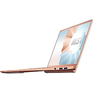 MSI Modern 14 Beige Mousse 14" Ultra Thin and Light Professional Laptop Intel Core i5-1155G7 Iris Xe 8GB 512GB NVMe SSD Win10 (B11MO-857)