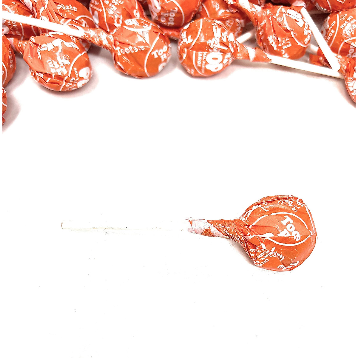 Orange Tootsie Pops Bulk Candy 100 Count Lollipops Suckers Value Pack Aprox. 4.5 lbs (72 Oz)