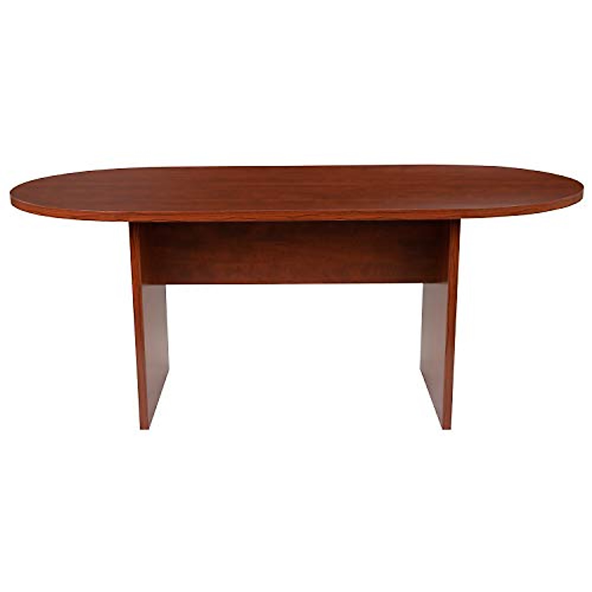 Flash Furniture Jones 6 Foot (72 inch) Oval Conference Table in Cherry