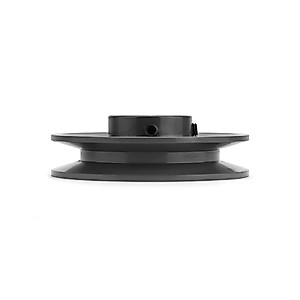 QWORK BK4534 V-Belt Pulley Single Groove, 4L/A or 5L/B V-Belt, 3/4" Bore, 4.25" OD A Belt or Cross Section Classical Cast Iron Fixed Bore 1 Groove V-Belt Sheave, for Many Existing Drive Design
