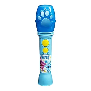 eKids Blues Clues and You Microphone for Kids, Blues Clues Toy Microphone with Built-in Music and Flashing Lights, for Fans of Blues Clues Toys and Gifts