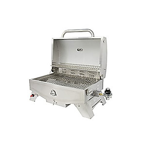 Pit Boss Grills PB100P1 Pit Stop Single-Burner Portable Tabletop Grill , Grey