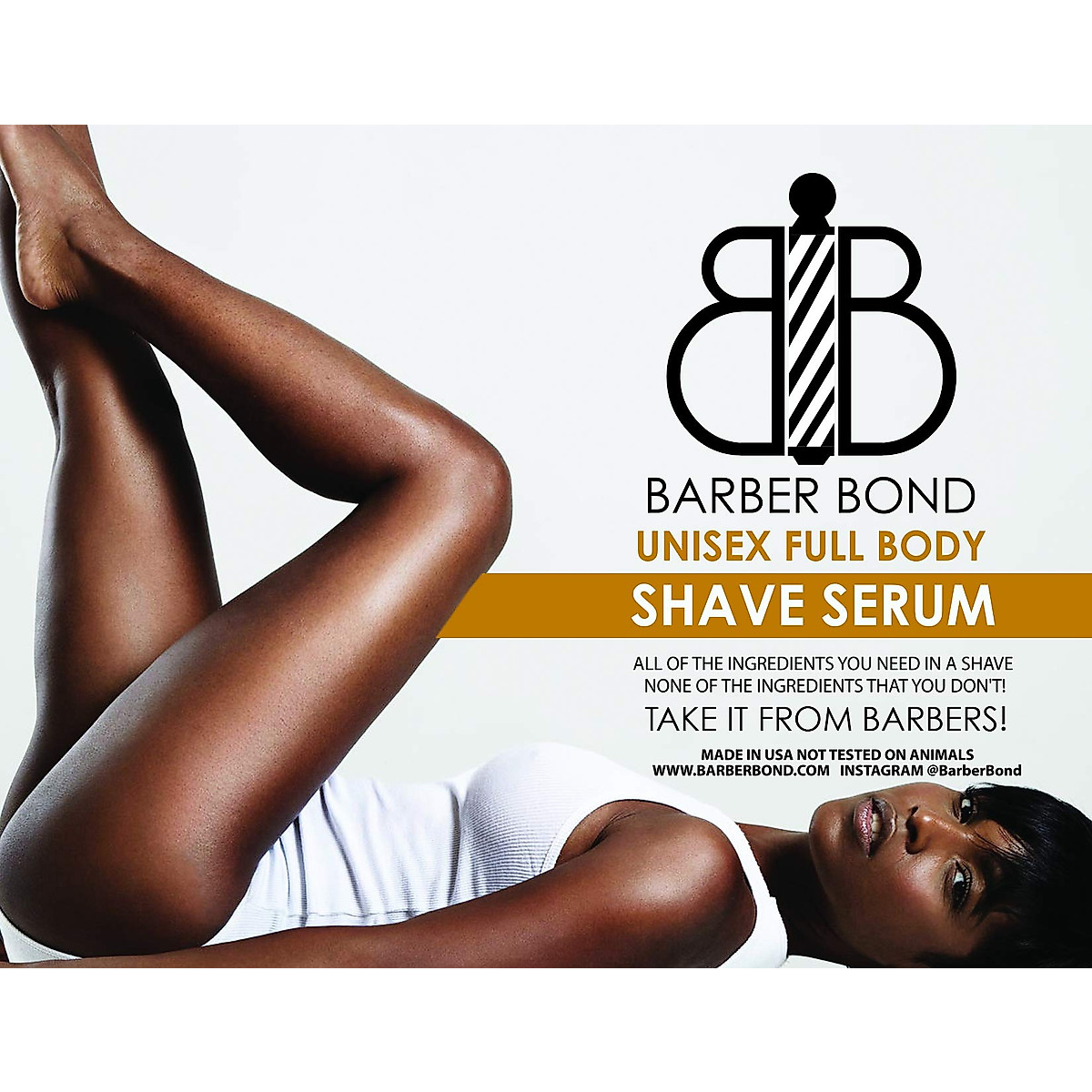 Barber Bond® Premium Unisex Full Body Shave Serum (8oz) Clear Shave Gel