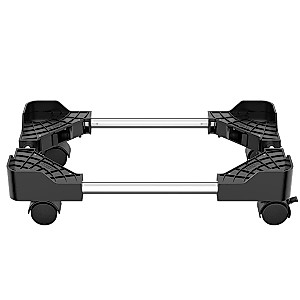 ORICO Computer Tower Stand, Mobile CPU Holder with 4 Caster Wheels Fits for Most Computer Tower, Gaming PC, Printer, Under Desk PC Holder (Black)