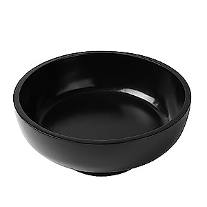 IVE Design Black Wood Fruit Bowl for Kitchen Counter, 12-inch Diameter Large Wooden Fruit Bowl, Natural Rubber Wood, Black Decorative Bowl Fruit Holder