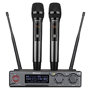 Guarda wireless Handheld Microphone System,Cordless Mic Sets, for Home Karaoke, Meeting, Party, Church, DJ, Wedding, 200ft Coverage (US-81)
