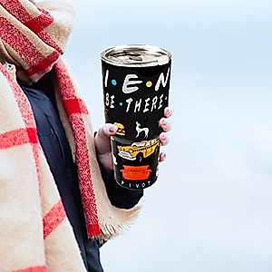 Friends 30 oz Stainless Steel Tumbler with Lids,Friends TV Show Gifts,Friends TV Show Merchandise,Friends Coffee Mugs 30oz Double Walled Insulated Tumbler Travel Coffee Cup Keeps Drinks Cold & Hot