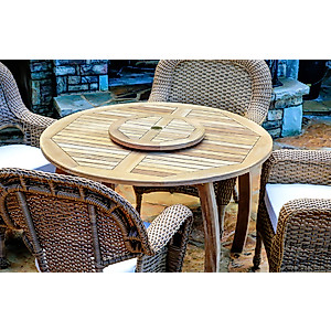 Tortuga Outdoor TK-R-LSUS Jakarta Teak Lazy Susan, 20" Long x 20" Wide x 2" high