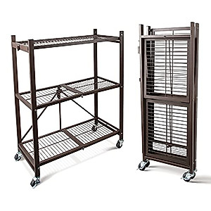 Olympia Tools 3 Shelf Foldable Wire Rack, Metal Organizer