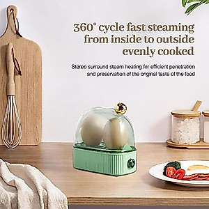 Egg Cooker, Electric Hard Boiled Egg Maker Steamer, Safe Using Kitchen Gadgets Fast Heating, Detachable Egg Boiler With Timer Off For Dormitory, Camping, Apartment, 14.5x12.5x7.5cm