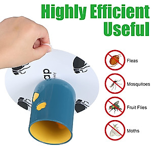 Flea Trap Refill Discs Sticky Traps Fly Trap Refill Glue Board Refills Trap Double Layer Adhesive Nontoxic Odorless Pest Control Traps Replacement Sticky Glue Pads 7.1 Inch for Bugs Flies (30 Pcs)