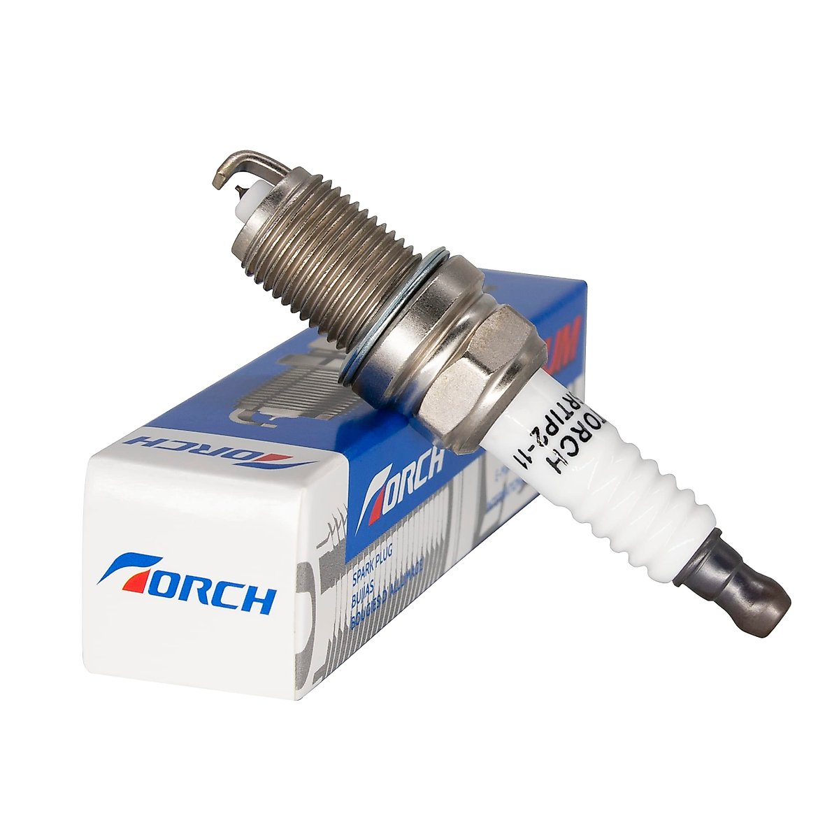 TORCH Iridium Spark Plug K6RTIP2-11 Replace for Denso KJ20CR11 Spark Plug, for TOYOTA 90098-70065 Spark Plug, for HONDA 98079-5614P Spark Plug, for MAZDA F286-18-110 Iridium Spark Plug, OEM, ea