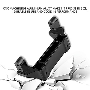 Dilwe Front Bumper Mount, Front Bumper Servo Bracket Relocation Bumper Mount Stand for Traxxas TRX-4 RC Crawler Car RC Accessoires(Black)