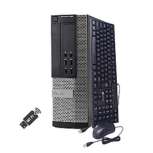 Dell OptiPlex 9020 Business Premium Desktop PC with Tecnii 20 HD Monitor (Intel Quad Core i5 3.20GHz, 8GB DDR3, 512GB SSD Hard Drive, Keyboard, Mouse, USB WiFi, Windows 10 Pro 64-bit)(Renewed)