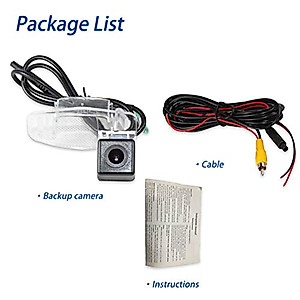 EWAY Backup Rear View Reverse License Plate Camera for Honda Accord 1998-10 Odyssey 1999-03 Pilot 03-12 Civic 06-12 Hatchback 01-05 City 08-09 sedan 13-14 Acura TL 04-08 TSX 04-14 MDX 07-12 RL 1999-07
