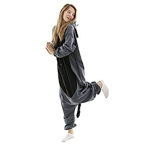 ofodoing Adult Animal One-piece Pajamas Cosplay Animal Homewear Sleepwear Jumpsuit Costume for Women Men…