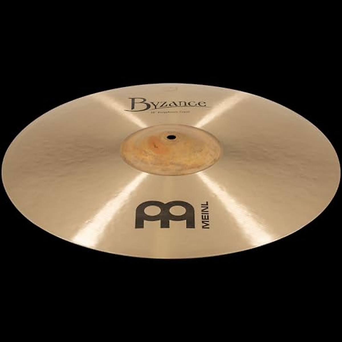 Meinl Cymbals Byzance 18" Traditional Polyphonic Crash with Raw Bell — Made in Turkey — Hand Hammered B20 Bronze, 2-Year Warranty (B18POC)