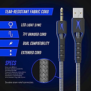 Premier Accessory Group Stereo Headphones, Gaming Headset for Mobile Phones, PC, PS4, and Xbox (AL2000)