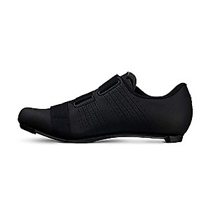 Fizik mens Tempo Powerstrap Cycling Shoe, Black/Black, 10.5 - 11 US