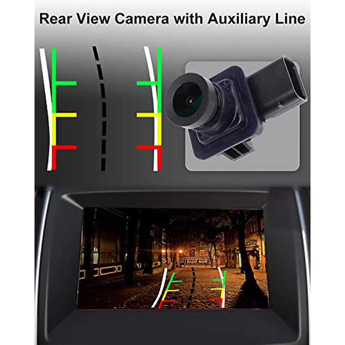 Backup Camera Rear View Camera, Park Assist Camera Compatible with Ford Explorer 2011-2015, Reverse Cameras Replaces Number EB5Z-19G490-A, DB5Z-19G490-A