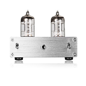 Nobsound Little Bear T7 Vacumn Tube Mini Phono Stage RIAA MM Turntable Preamp & HiFi Tube Pre-Amplifier (Silver)