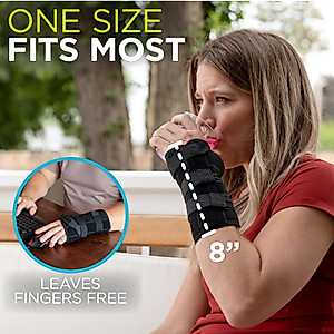 BraceAbility Gaming Wrist Brace - Video Game Support Guard for Console, Laptop, or PC Computer Keyboard and Mouse Gamer with Repetitive Strain Injury (RSI) Pain or Carpal Tunnel Syndrome (Right Hand)