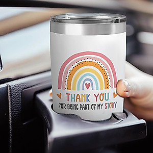 OASSIE Teacher Appreciation Gifts - 20 oz Stainless Steel Insulated Coffee Tumbler With Lid - Teachers Day Thank You Graduation College Back To School Birthday Gifts for Women Coworkers Friends
