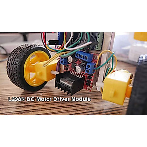4 Pack L298N Motor Drive Controller Board DC Dual H-Bridge Robot Stepper Motor Control and Drives Module for Arduino Smart Car Power Compatible with Arduino UNO MEGA R3 Mega2560