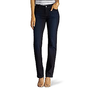 Lee Women's Ultra Lux Comfort with Flex Motion Straight Leg Jean Niagara 12 Long