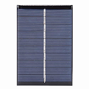 2Pcs 0.6W 5V Solar Panel, Polysilicon Solar Panel for Small Power Appliances, 80x55mm Solar Charging Panel for Emergency Lights, Advertising Lights