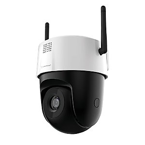 Amcrest 5MP UltraHD Mini AI Outdoor WiFi Camera, Security IP Camera with Two-Way Audio, 98ft Full Color Nightvision, Remote Viewing, 5-Megapixel, Wide 106° FOV, IP5M-1190W (White)