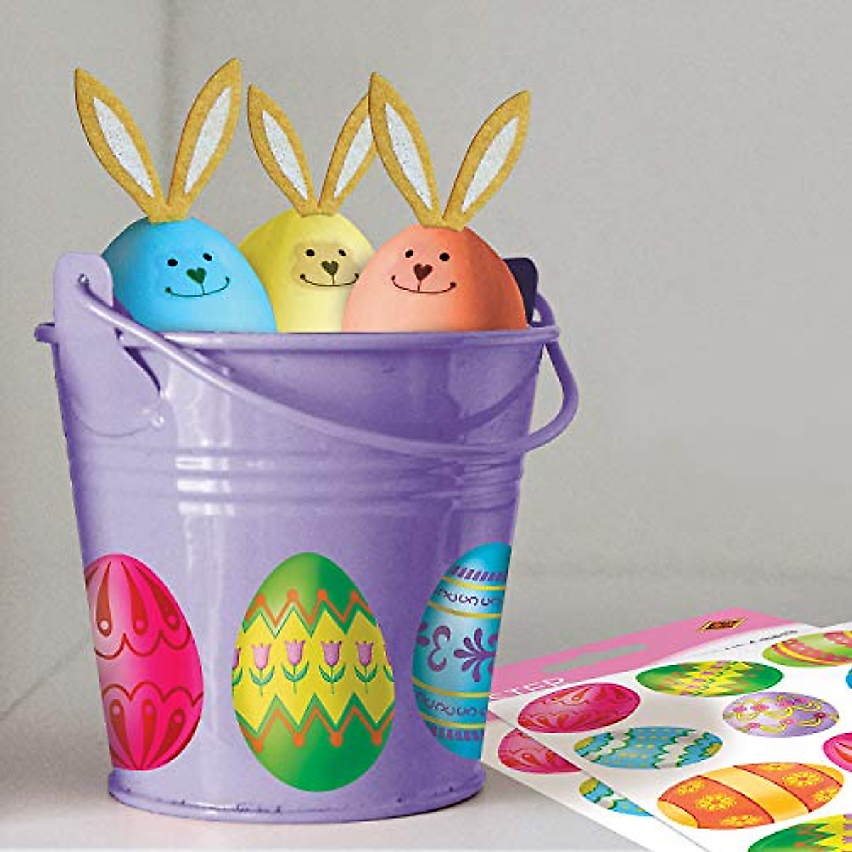 Color Bright Easter Egg Stickers