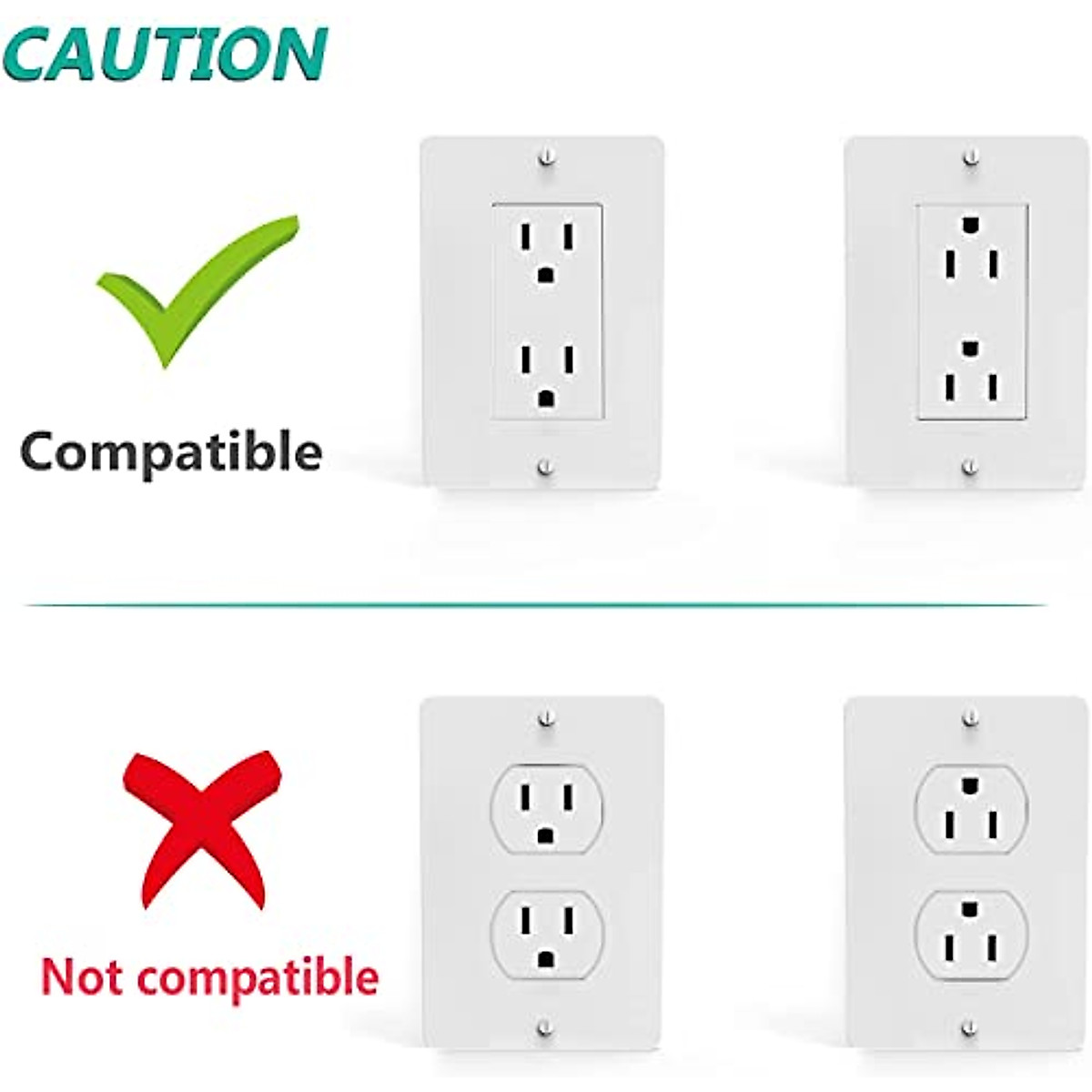 Wall Outlet Shelf Metal panel stainless steel bracket for Echo Devices, CellPhone, Ipad, Speaker,Stand Holder mount accessories Perfect for Bathroom, Kitchen, Bedrooms Easy Installation(Aluminum)