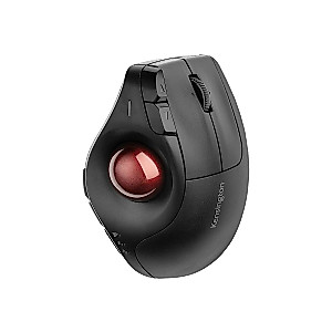 Kensington Pro Fit® Ergo Vertical Wireless Trackball (K75326WW), Black, 3" x 4" x 6.1"