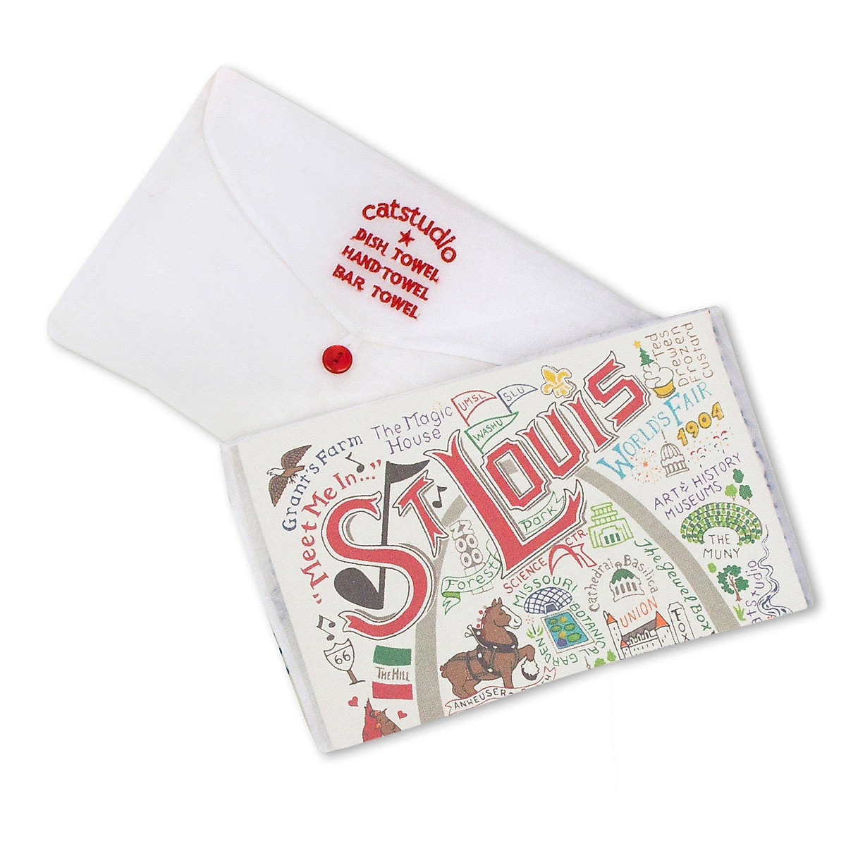 Catstudio St. Louis Dish & Hand Towel | Great for Kitchen, Bar, & Bathroom