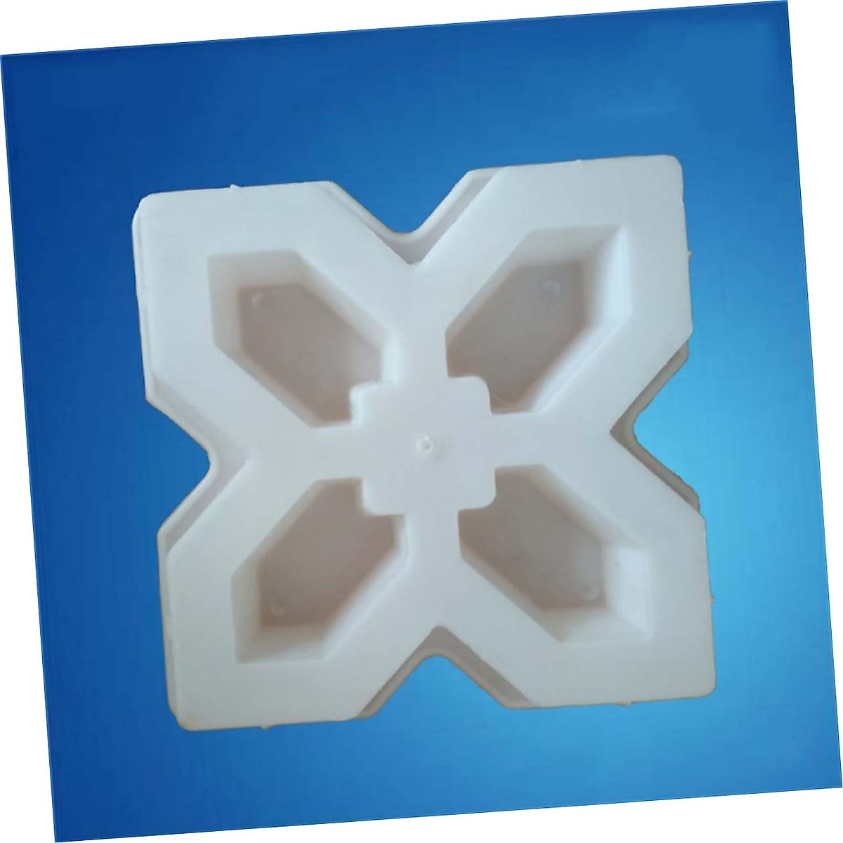 Happyyami Plastic Floor Mold Concrete Paving Mold molds Garden Paving Mold Pavement Mold molding Cement Floor Tile Mold Cement Brick Mold DIY Maker Paving Mould Paving Bricks White Stepping