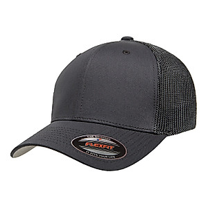 Flexfit Men's Trucker Hat, Charcoal, XX-Large
